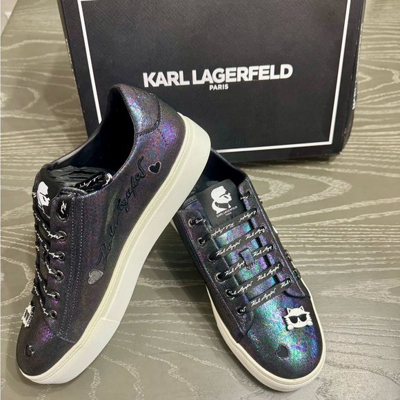 Karl Lagerfeld | Shoes | Karl Lagerfeld Holographic Sneakers | Poshmark